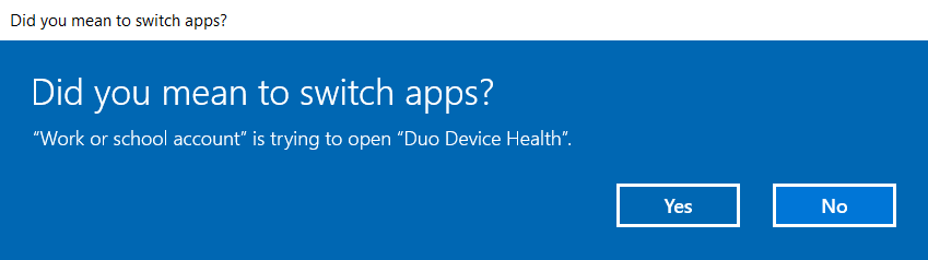 Why am I being asked to switch to Duo Desktop when logging into a ...