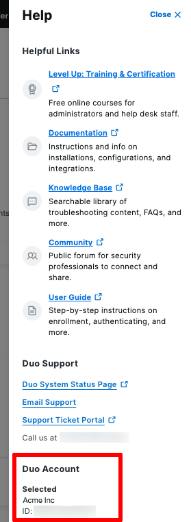 What is my Account ID and where is it located in the Duo Admin Panel?