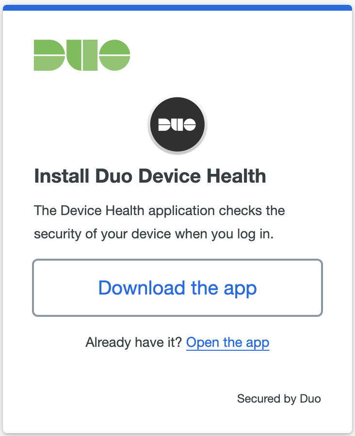 Guide to the Duo Device Health application enrollment experience