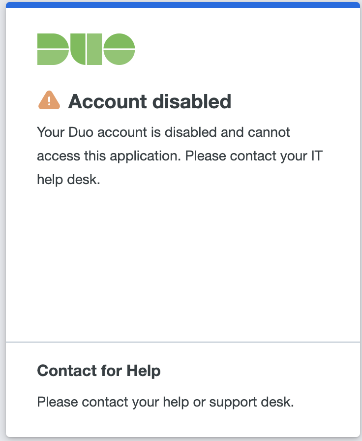 Guide to resolving "Disabled" status Duo user accounts in the Duo Admin ...