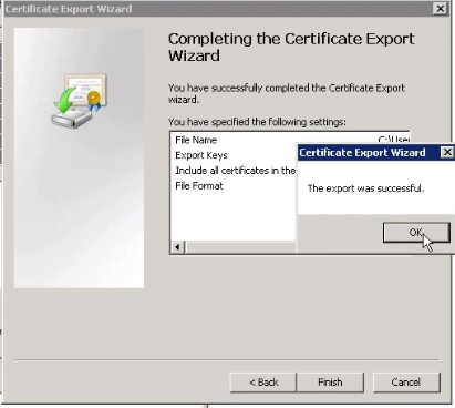 How do I export a complete issuing certificate chain for LDAPS ...