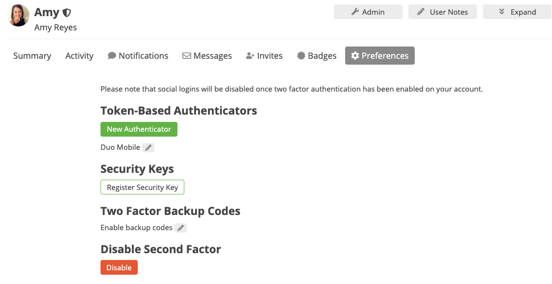 How do I enable two-factor authentication (2FA) on the Duo Community?