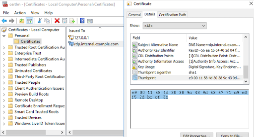 Guide to resolving certificate errors for RDP with the Duo Network Gateway