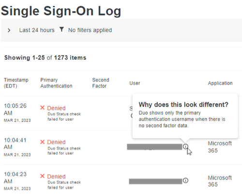 Why do I see an enrolled and active user's Primary Authentication ...