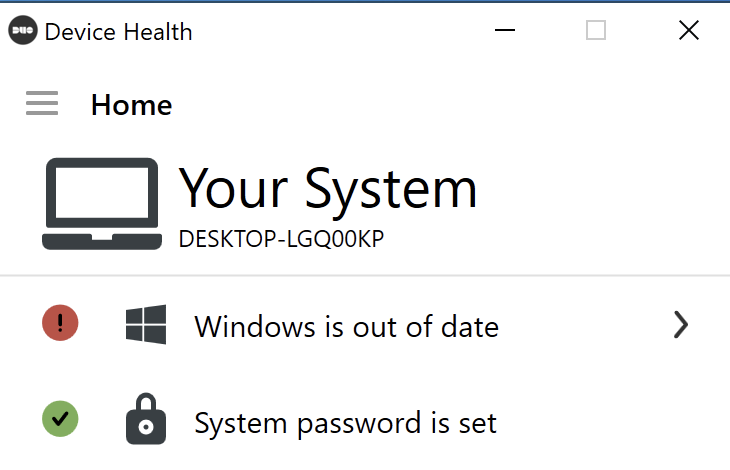 Why am I prompted by the Duo Device Health App to update my operating ...
