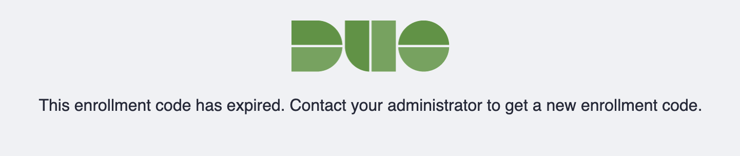 Why am I seeing the error "This enrollment code has expired" when ...