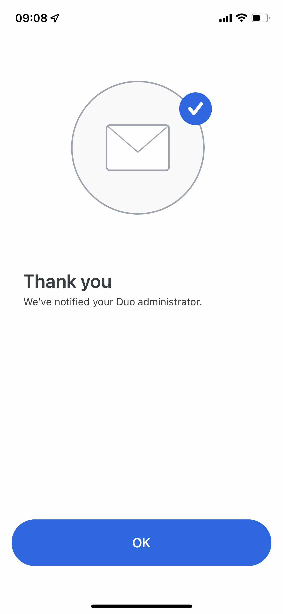 When is a fraudulent authentication report sent to administrators?