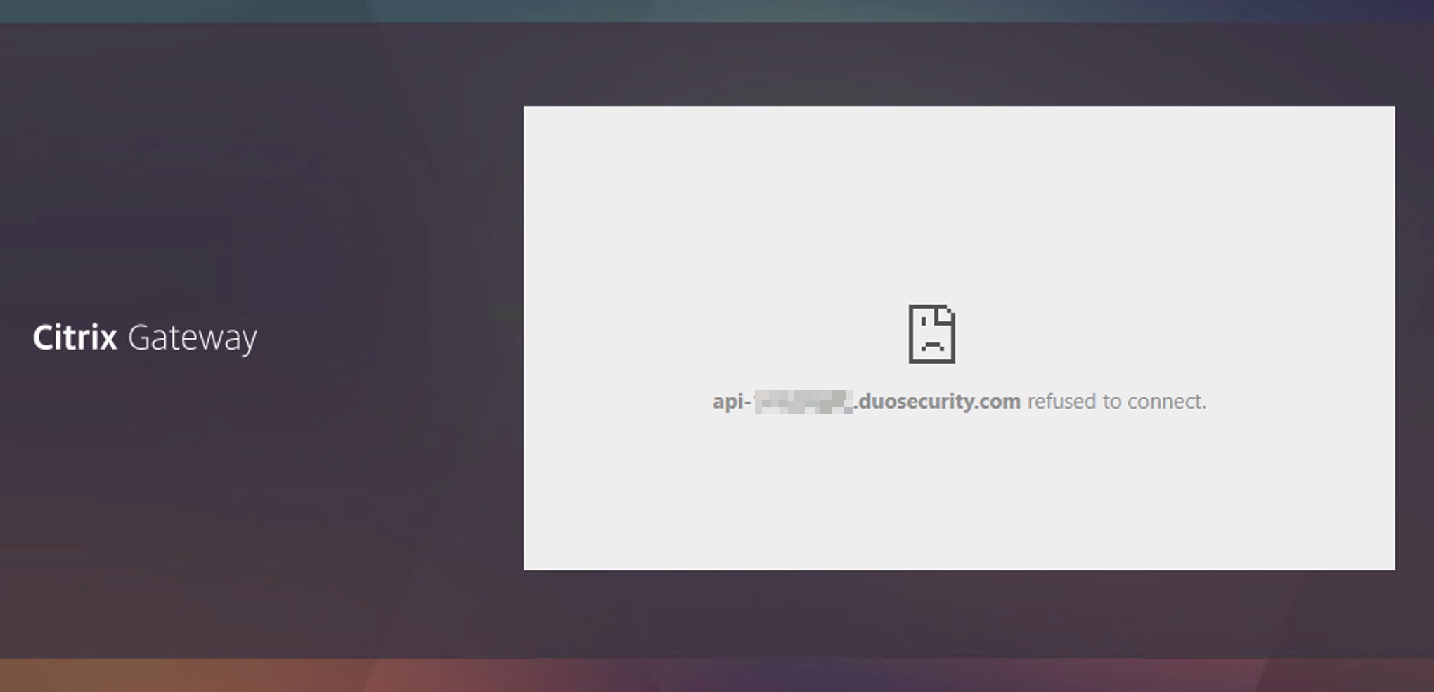 Why Do I See The Error Api Refused To Connect When Trying To Log Into