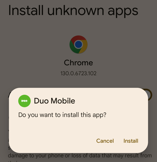 How do I install or update Duo Mobile on Android devices that do not ...