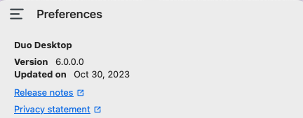 How do I view the Duo Desktop version installed on devices?
