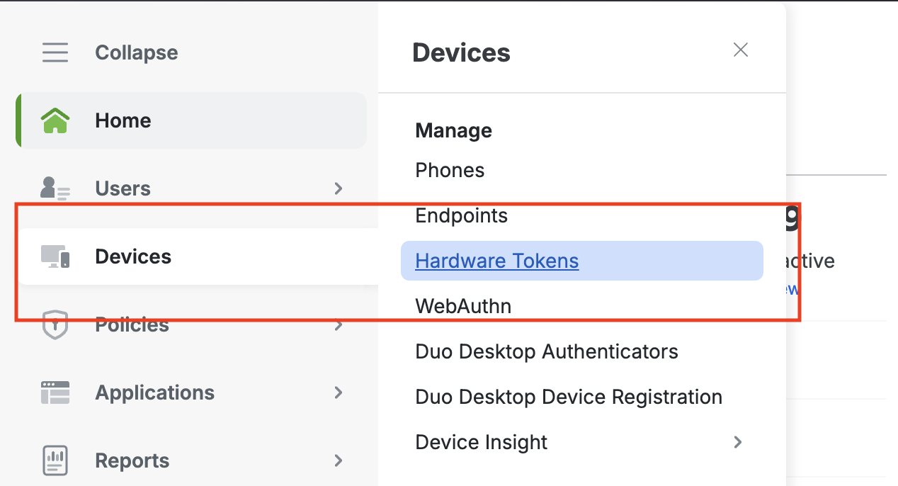How do I resync a hardware token in the Duo Admin Panel?