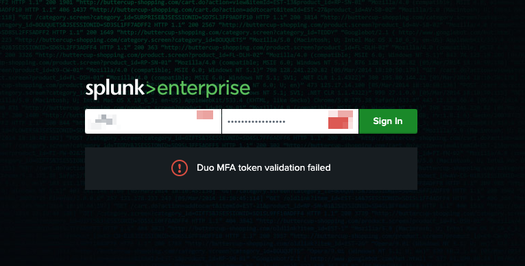 Why do I see the error "Duo MFA token validation failed" when signing in after updating my on ...