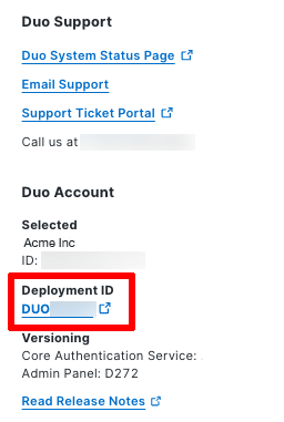 How do I find my StatusPage deployment ID in the Duo Admin Panel and ...