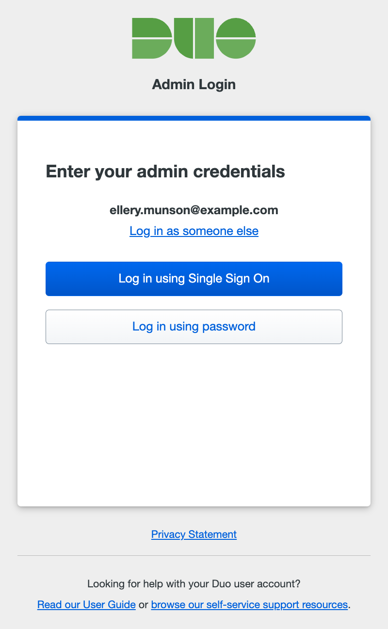 How do I access the Duo Admin Panel if there are issues with Duo Admin ...