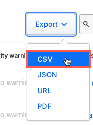 How do I export a list of phones from the Duo Admin Panel?